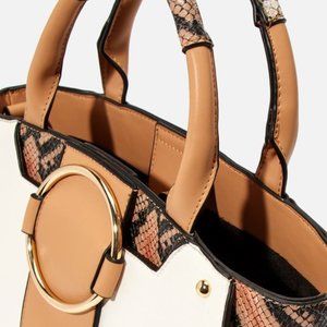 JustFab | Bags | Justfab Circle Hardware Satchel | Poshmark